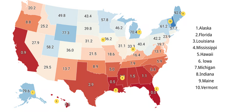 The Most Humid States During Summertime, Ranked – AlorairCrawlspace