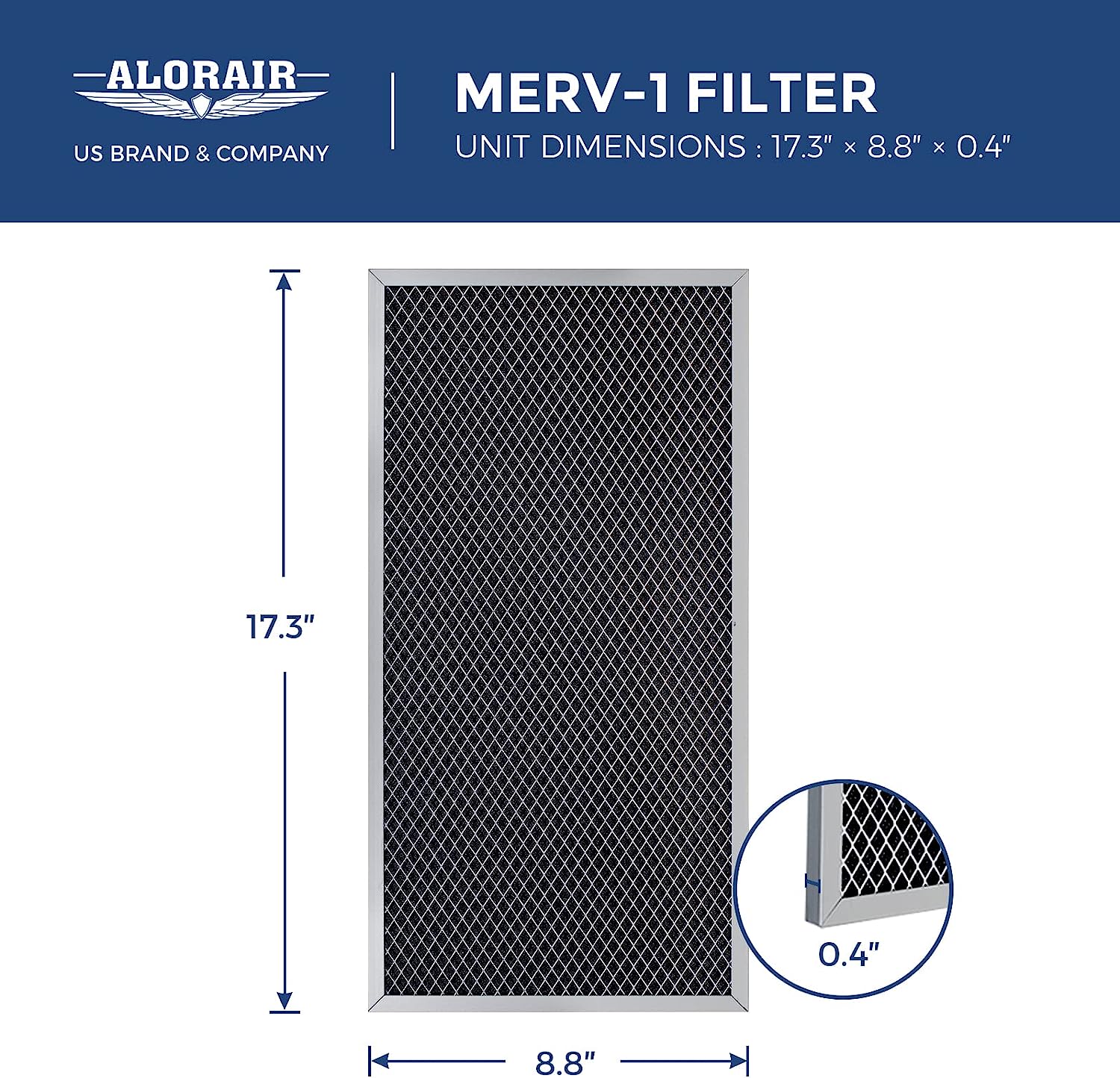 MERV-1 Filter for Dehumidifier HD55S/HDI65 (4-Pack) – AlorairCrawlspace