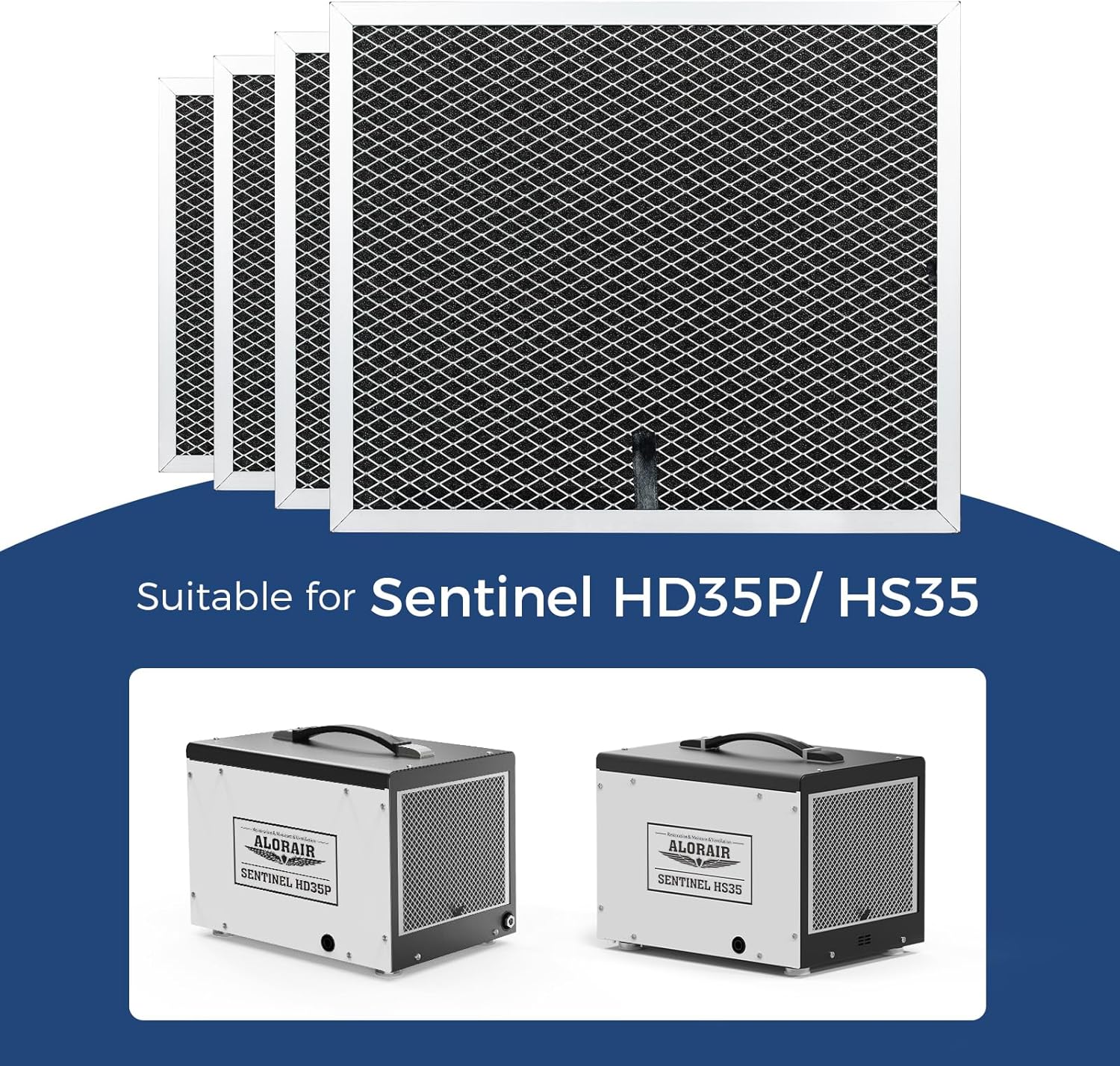 MERV-1 Filter 4-Pack for Dehumidifier HD35P – AlorairCrawlspace