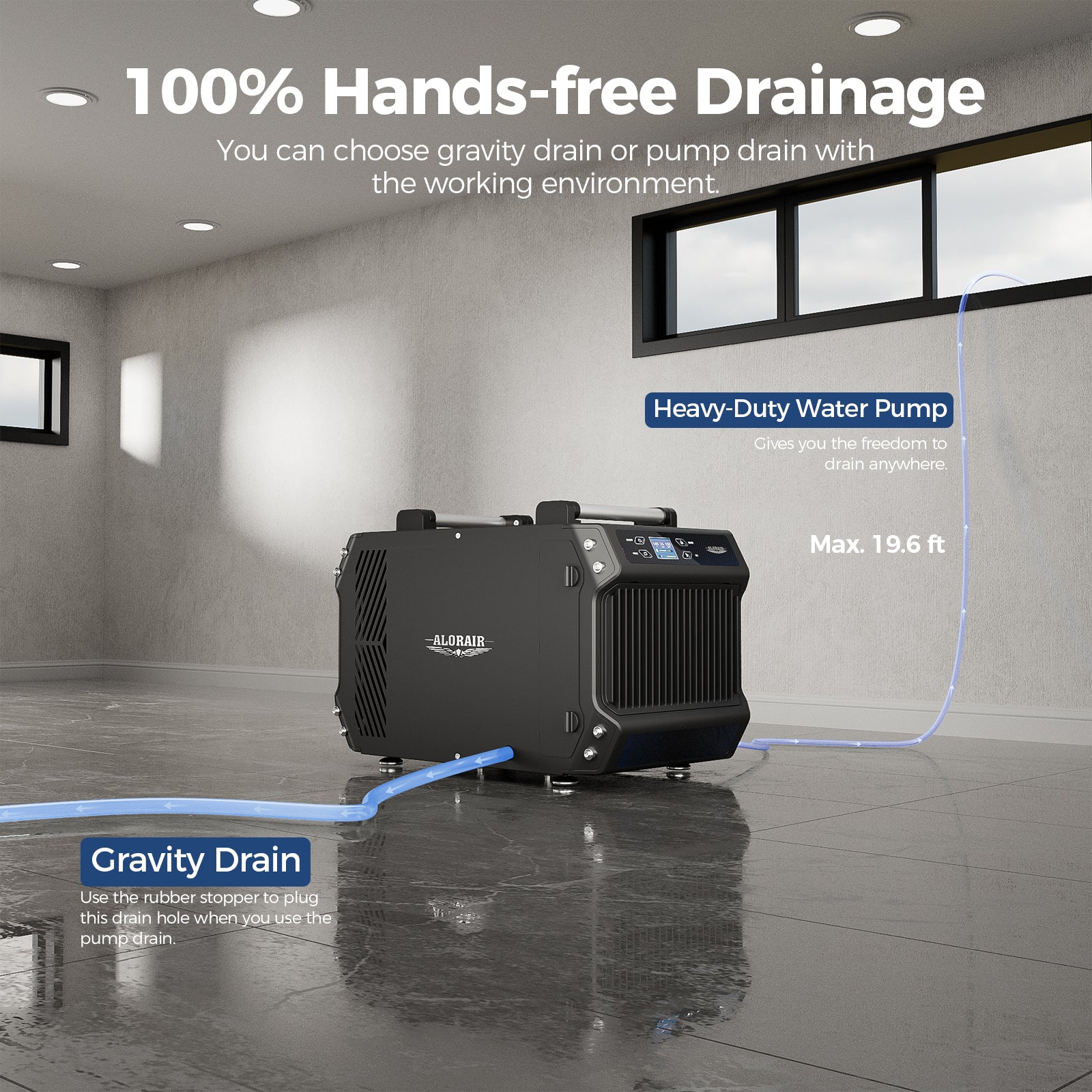 Crawl Space Dehumidifier with Pump Galaxy 85P | Alorair – AlorairCrawlspace