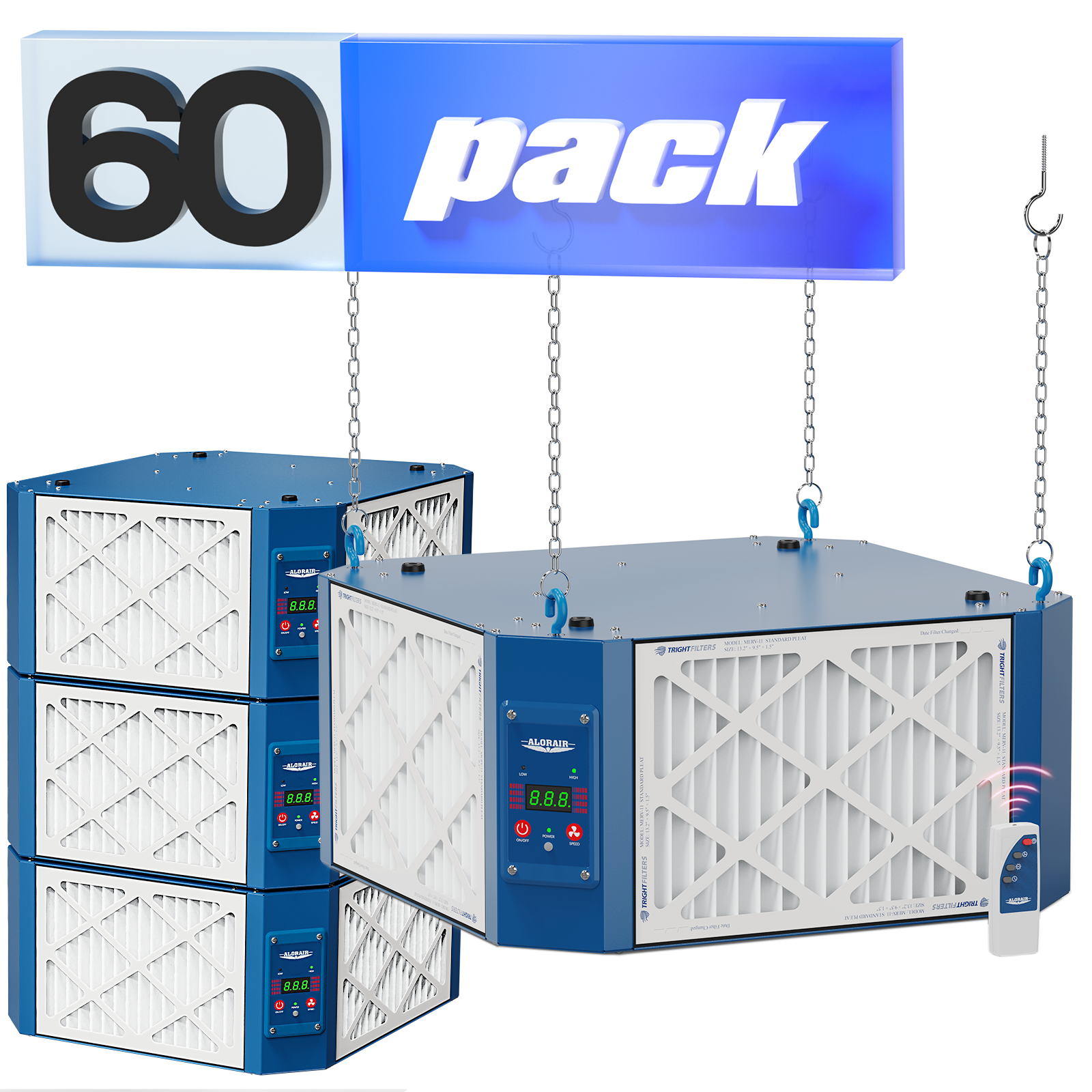 ALORAIR® Bulk Packs: Purecare 1350 Air Filtration System (60 Units ...